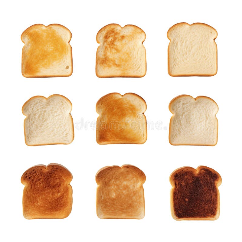 A Slice of Bread is Cut Out on a Transparent Background. Concept of ...