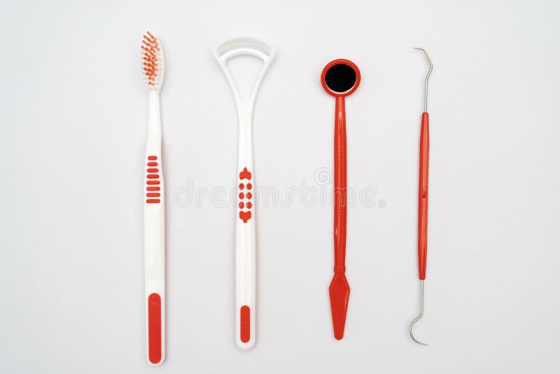 Set of Different Tools for Dental Care. Dental Equipment Stock Photo ...