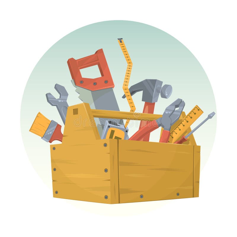 Set of different tools stock vector. Illustration of concept - 44028940