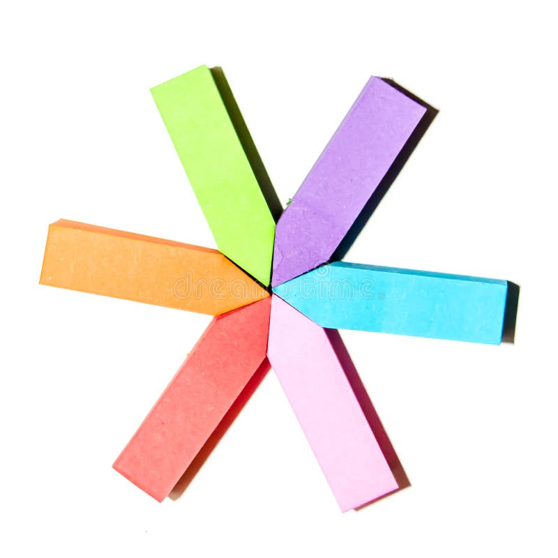 Set of Different Types of Colorful Sticky Note Isolated on White ...