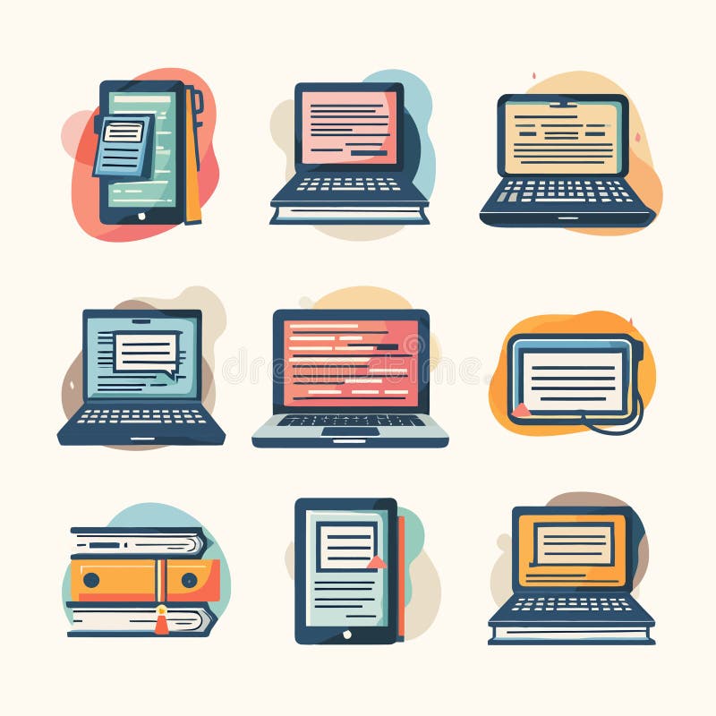 Set Different Types Laptops Stock Photos - Free & Royalty-Free Stock ...