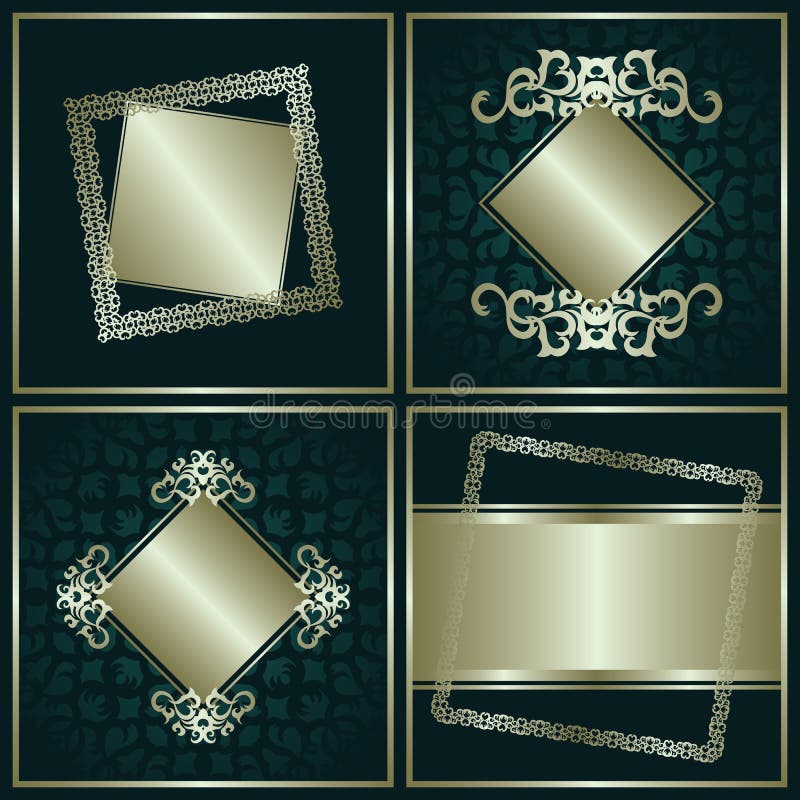 Set of Different Types of Templates for Cover, Cards Stock Vector ...