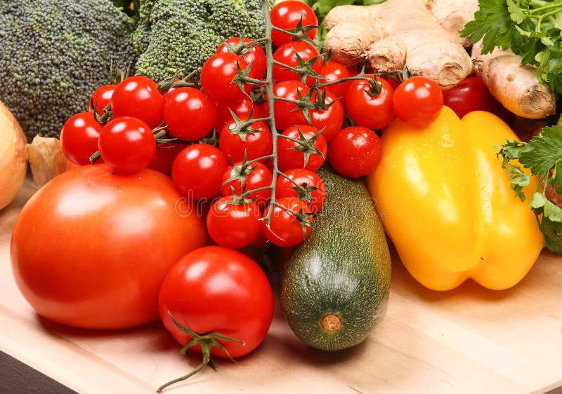 Set of Different Vegetables Stock Photo - Image of freshness, cherry ...