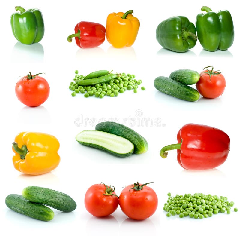Set of Different Vegetables Stock Image - Image of shiny, fresh: 5964541