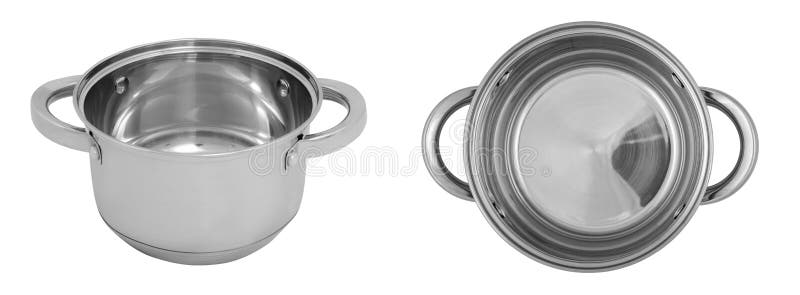 Set of Different View of Pan Isolated Stock Image - Image of metal ...