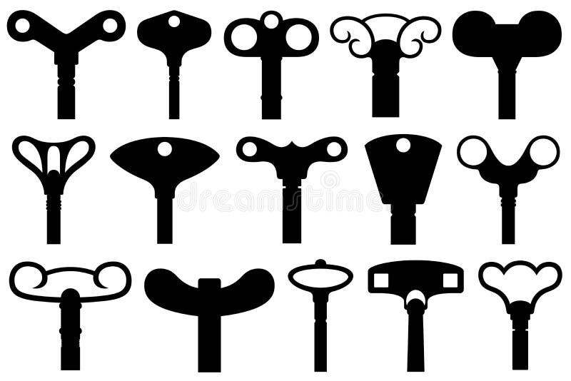 Different Wind Up Keys Stock Illustrations – 7 Different Wind Up Keys ...