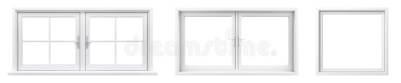 Set of Different Windows is Cut Out on a Transparent Background ...