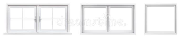 Set of Different Windows is Cut Out on a Transparent Background ...