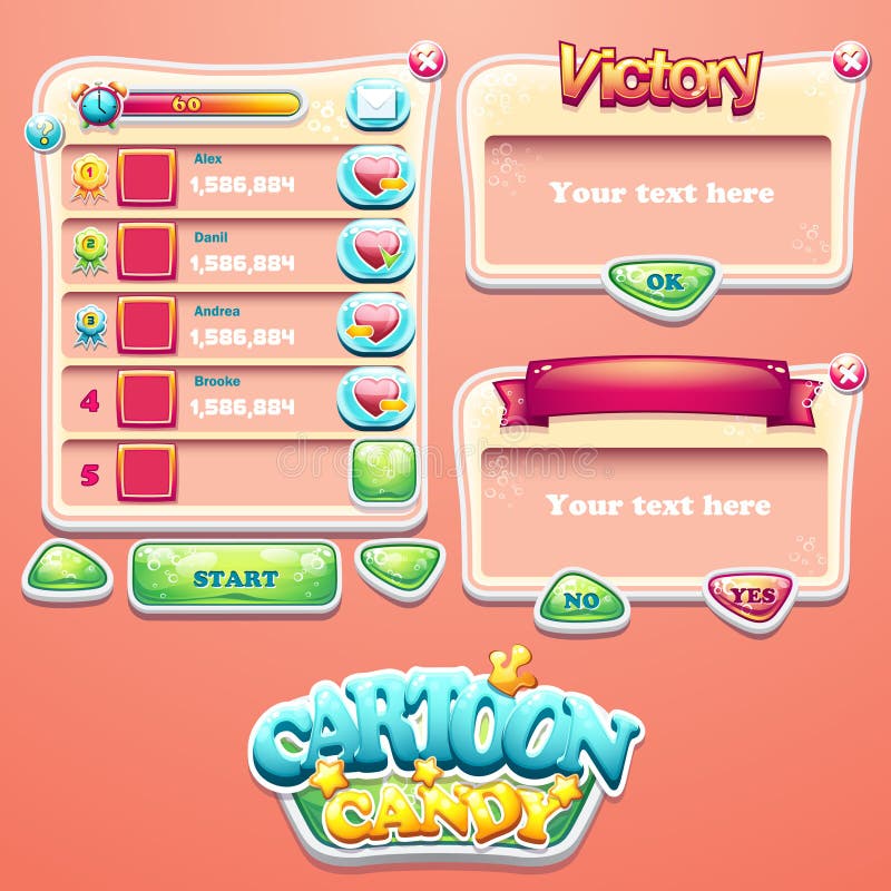 Example Of User Interface Screens Beginning Of A New Level Of Computer ...