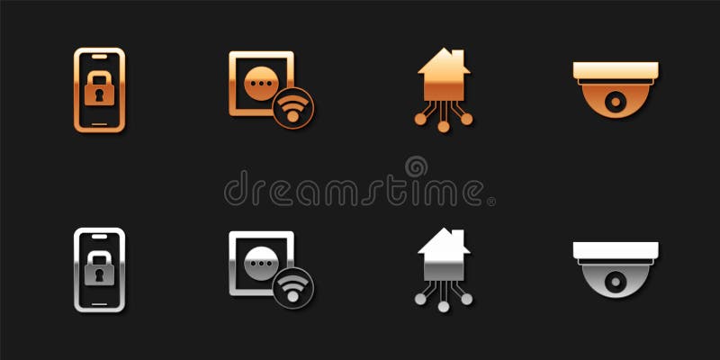 Set Digital Door Lock, Smart Electrical Outlet, Home and Motion Sensor ...