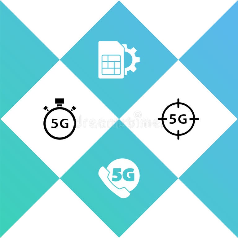 Set Digital Speed Meter 5G, Phone with Network, Sim Card Setting and ...