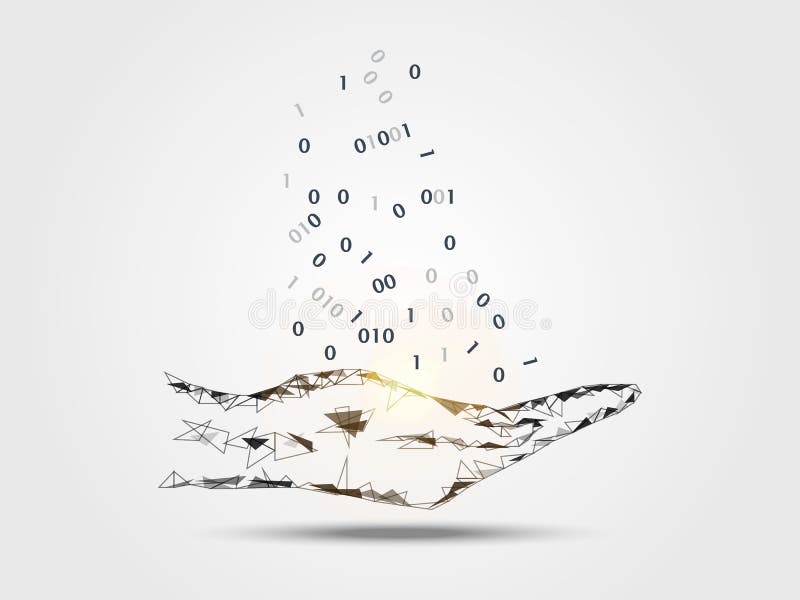 Set of Digits on Hand Represents Thinking of New Idea. Concept of ...