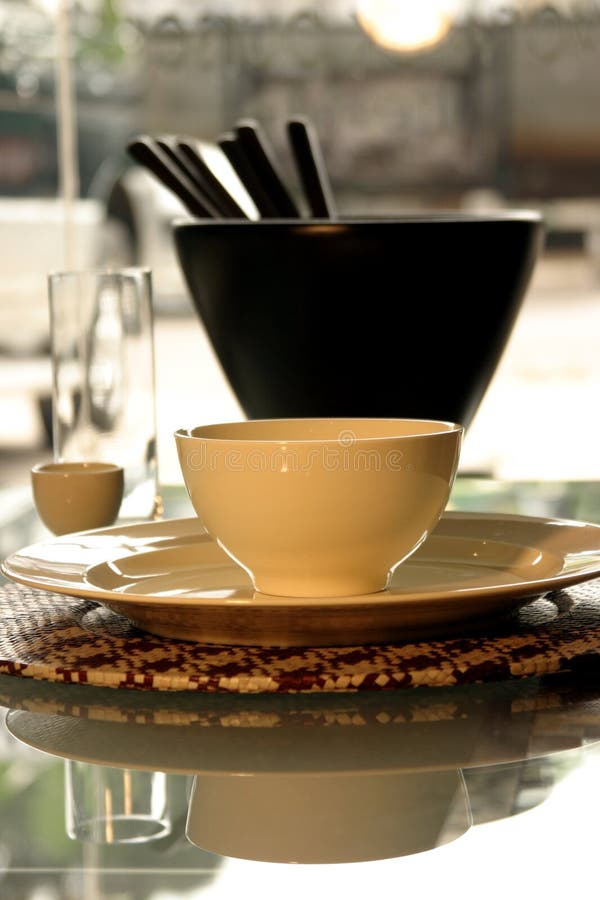 A Set of Dining Ware Displayed in a Decor Store. Stock Photo - Image of ...