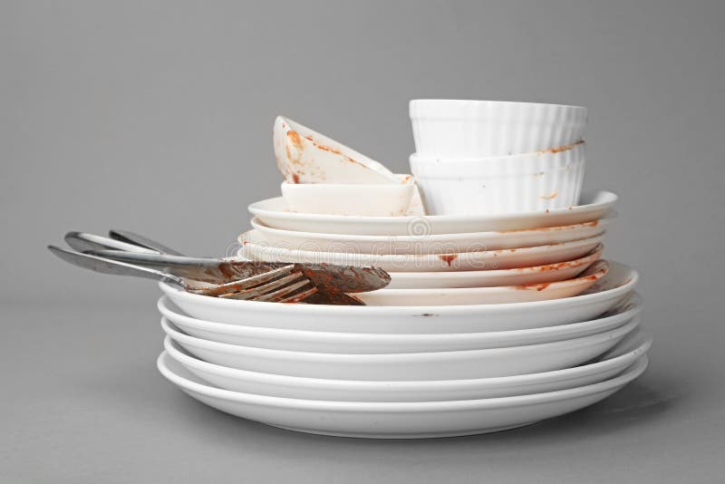 Stack Dirty Dishes Stock Images - Download 580 Royalty Free Photos