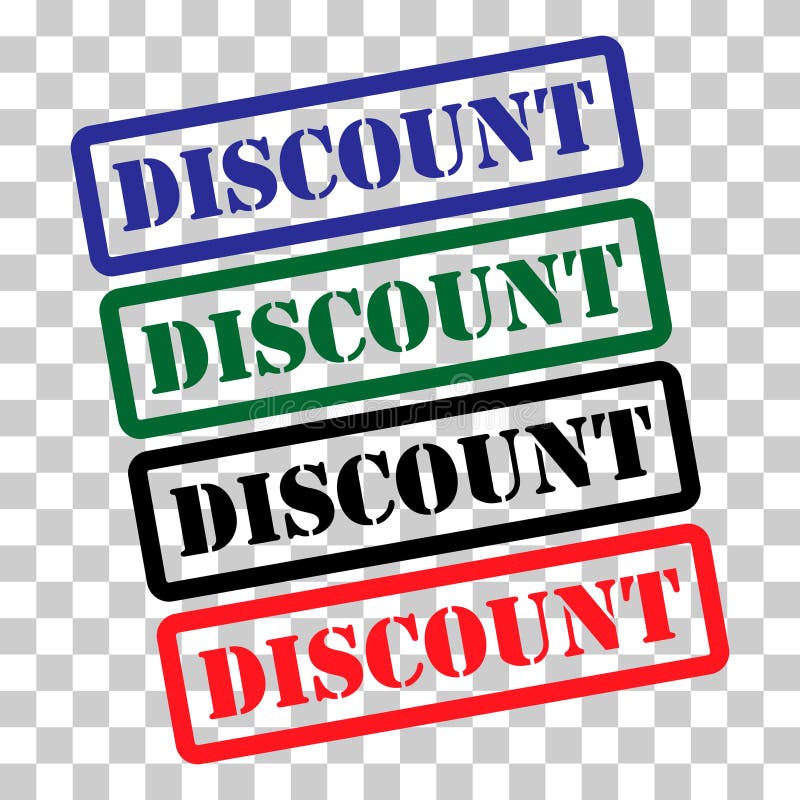 Set of Discount Stamp Symbol, Label Sticker Sign Button, Text Banner ...