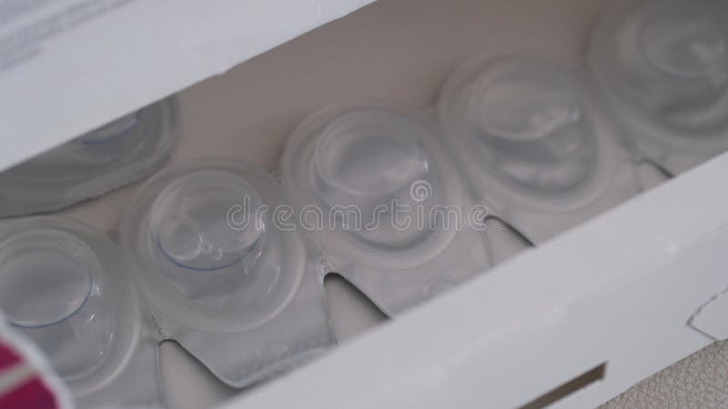 Daily Disposable Contact Lenses in a Box. Stock Photo - Image of clear ...