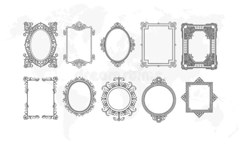 A Set of 10 Diverse Frame Designs. Stock Vector - Illustration of eps10 ...