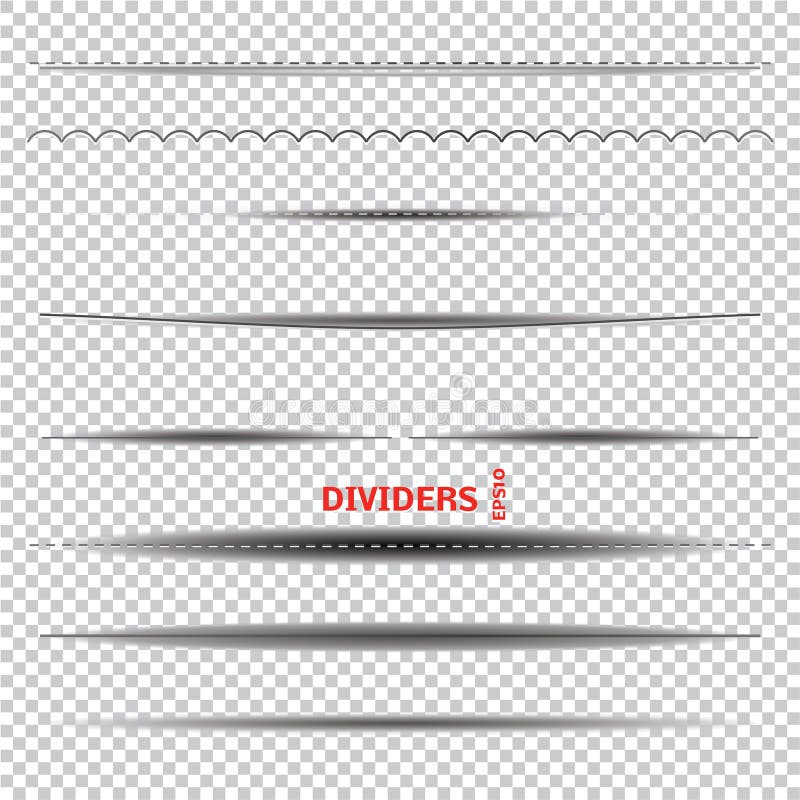 Set of Dividers stock vector. Illustration of divide - 100212451
