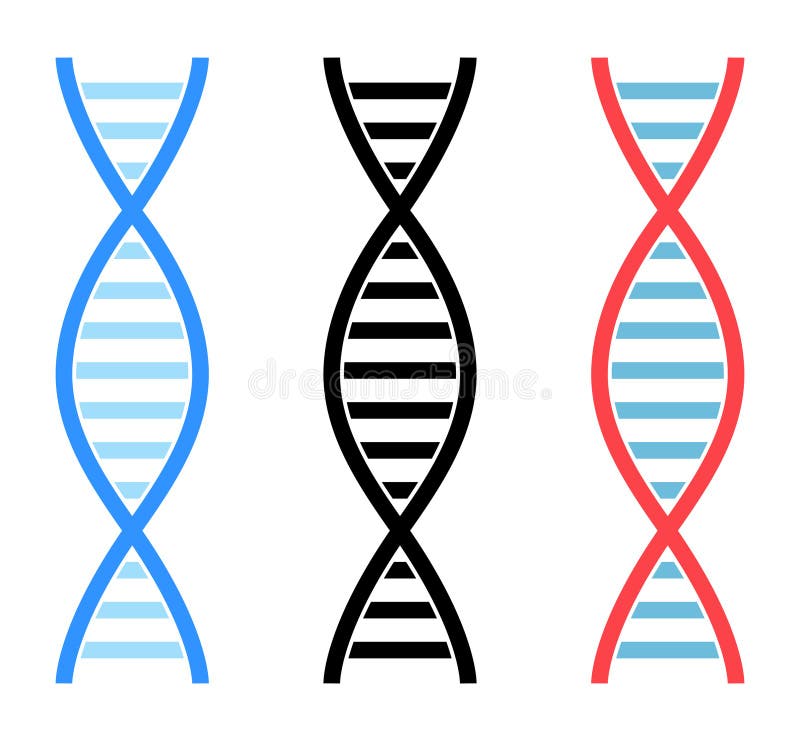 Set of DNA Symbol Vector Illustration Stock Vector - Illustration of ...