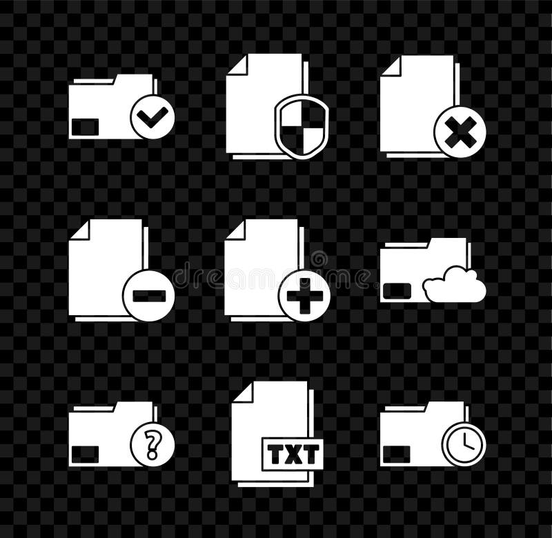 Set Document Folder and Check Mark, Protection Concept, Delete File ...