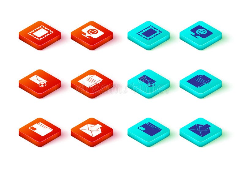 Set Document Folder, Envelope, with Shield, and Pen, Mail E-mail on ...