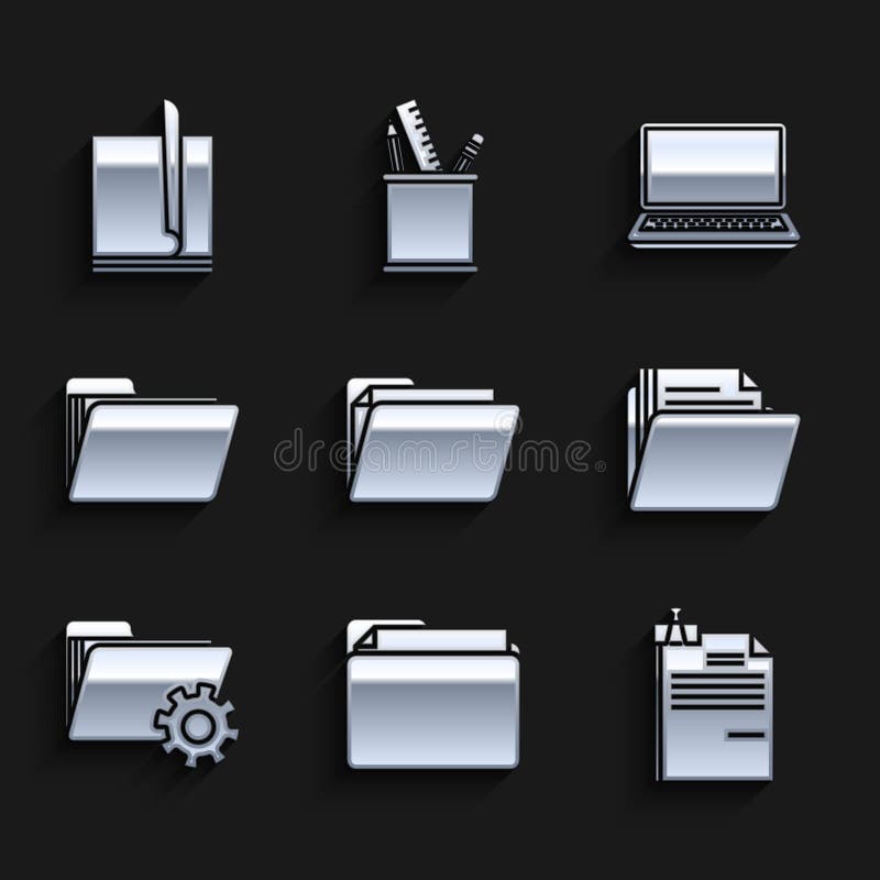 Set Document Folder, File Document and Binder Clip, Folder Settings ... Set Document Folder, File Document and Binder Clip, Folder Settings ...