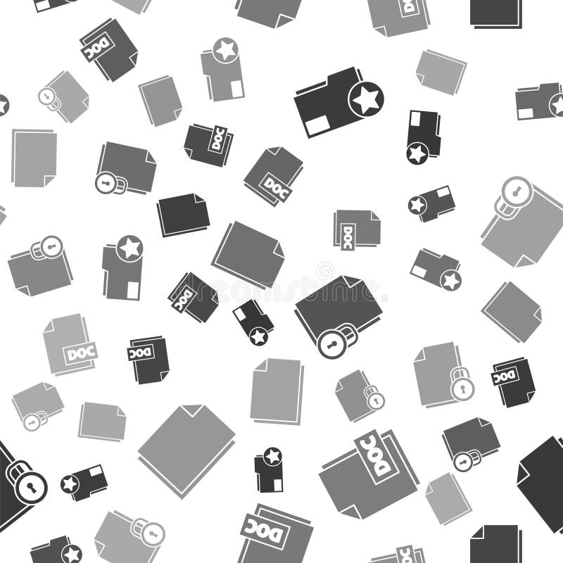 Set Document Folder with Star, DOC File Document, Document and Lock and ... Set Document Folder with Star, DOC File Document, Document and Lock and ...