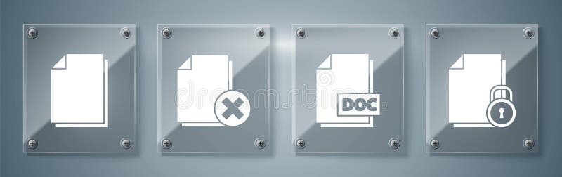 Set Document and Lock, DOC File Document, Delete File Document and ... Set Document and Lock, DOC File Document, Delete File Document and ...