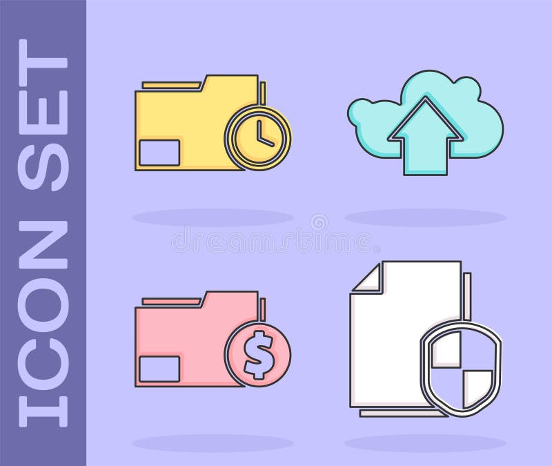 Set Document Protection Concept, Document Folder with Clock, Finance ... Set Document Protection Concept, Document Folder with Clock, Finance ...