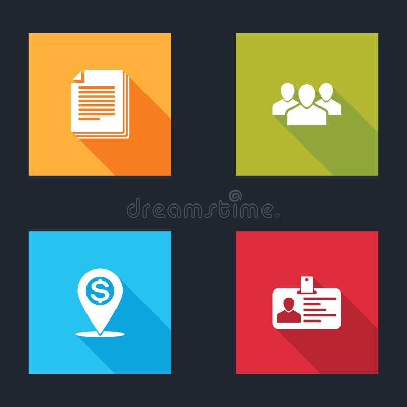 Set Document, Users Group, Cash Location Pin and Identification Badge ...