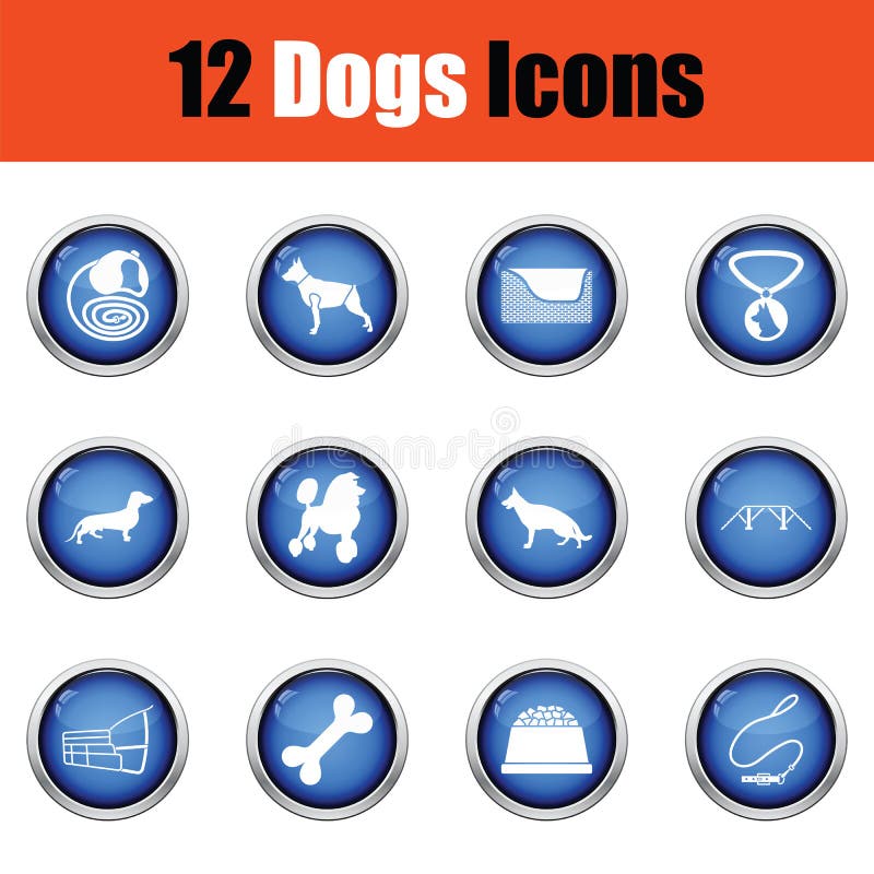 Set of 24 Dog-breeding stock vector. Illustration of medal - 71798523