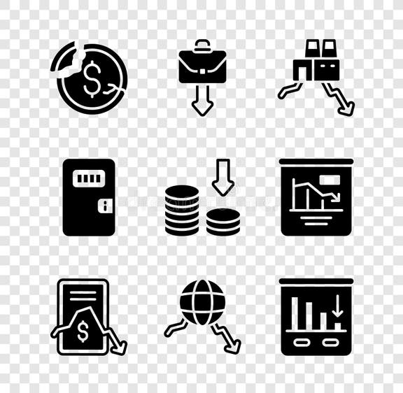 Set Dollar Rate Decrease, Briefcase, Shutdown of Factory, Mobile Stock Trading, Global Economic ...