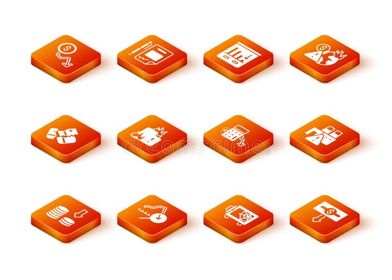 Set Dollar Rate Decrease, Global Economic Crisis, Credit Card, Fire in Burning House, Safe ...