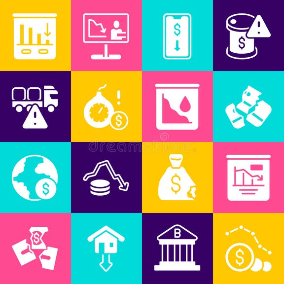 Set Dollar Rate Decrease, Pie Chart Infographic, Credit Card, Mobile Stock Trading, Money Bomb ...