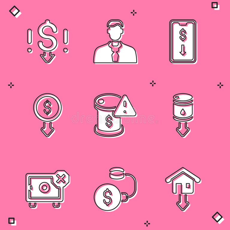 Set Dollar Rate Decrease, Worker, Mobile Stock Trading, Drop Crude Oil Price, Safe and Debt Ball ...