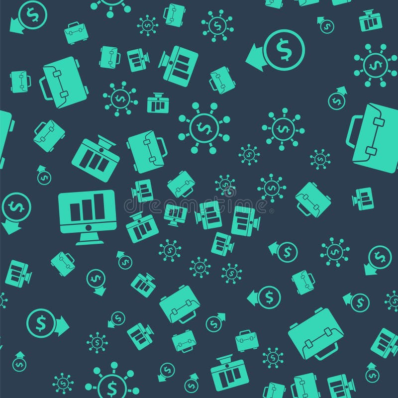 Set Dollar, Share, Network, Coin Money with Dollar, Monitor with Graph ...