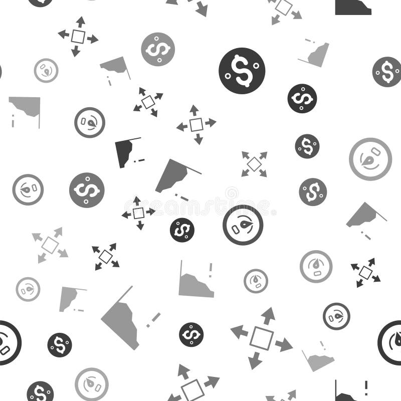 Set Dollar Symbol, Many Ways Directional Arrow, Digital Speed Meter and Financial Growth ...