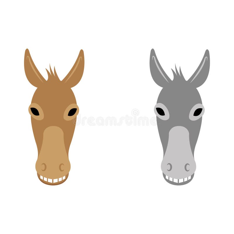 Donkey stock vector. Illustration of animal, view, donkey - 275246146