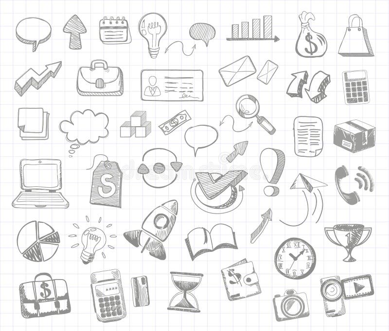 Management Icons Doodle Stock Illustrations – 4,350 Management Icons ...