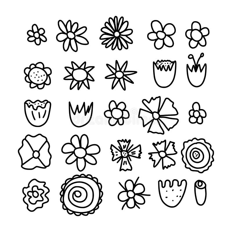 Set of Doodle Icon. Hand Drawn Illustration Stock Vector - Illustration ...