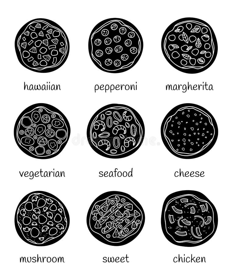 Pizza Names Stock Illustrations – 132 Pizza Names Stock Illustrations ...