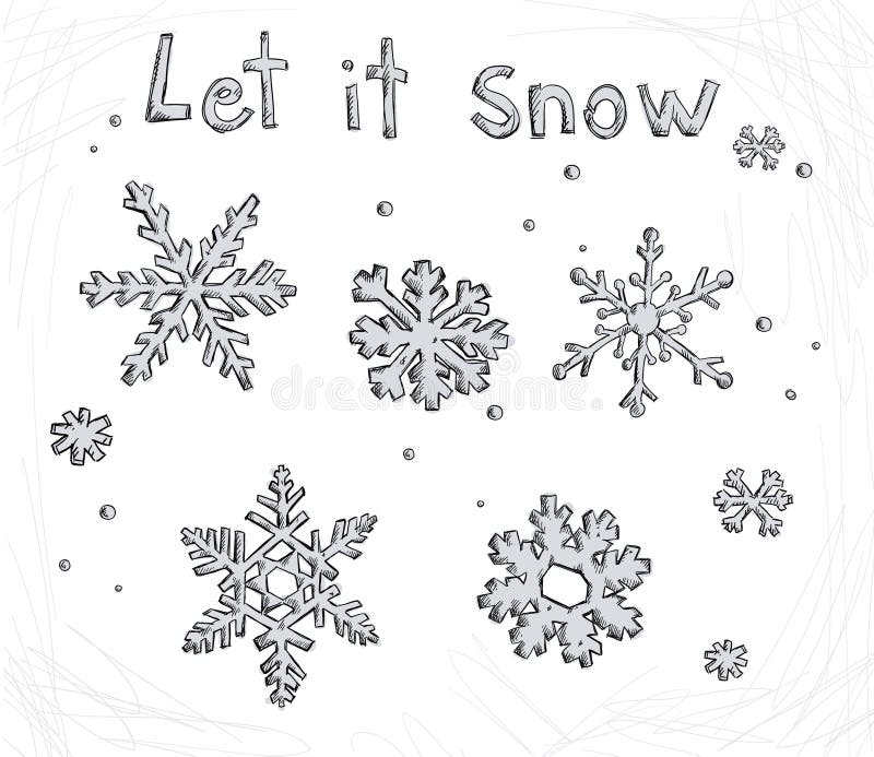 Snowflake Doodle Vector