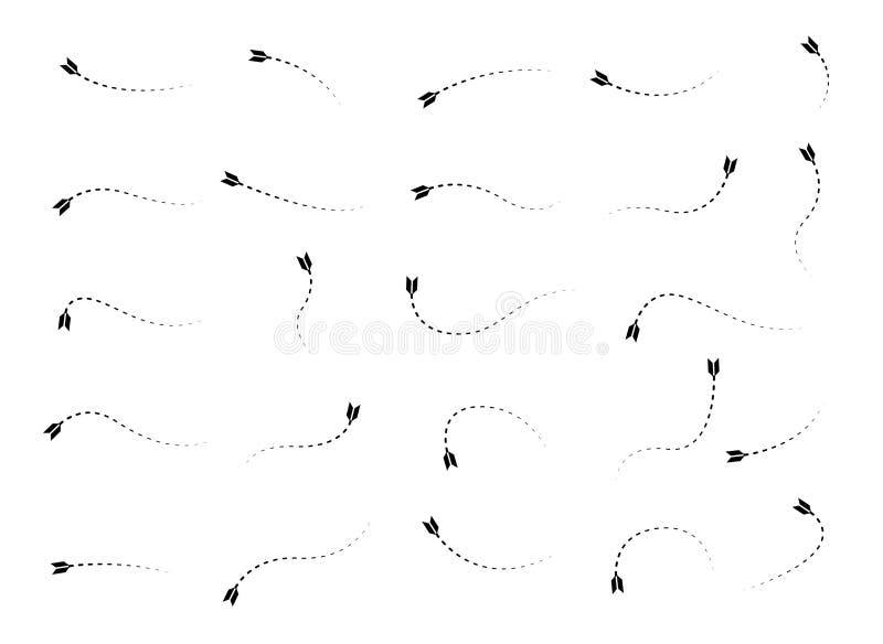 Set of Doodles Art of Arrow Shapes - Different Shapes of Arrow Designs ...