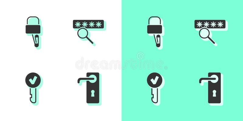 Set Door Handle, Lock Picks for Lock Picking, Key and Password ...