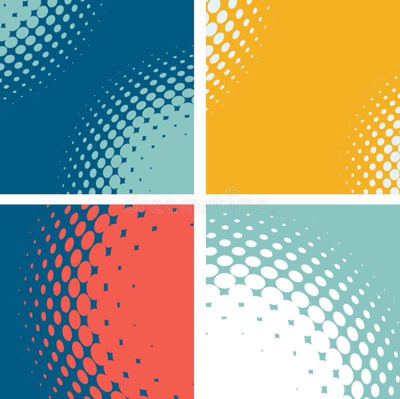 Set of Dotted Abstract Forms Stock Vector - Illustration of pattern ...