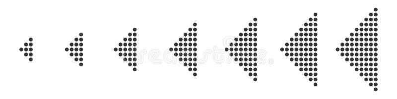 Set of Dotted Arrows - Vector Stock Illustration - Illustration of ...