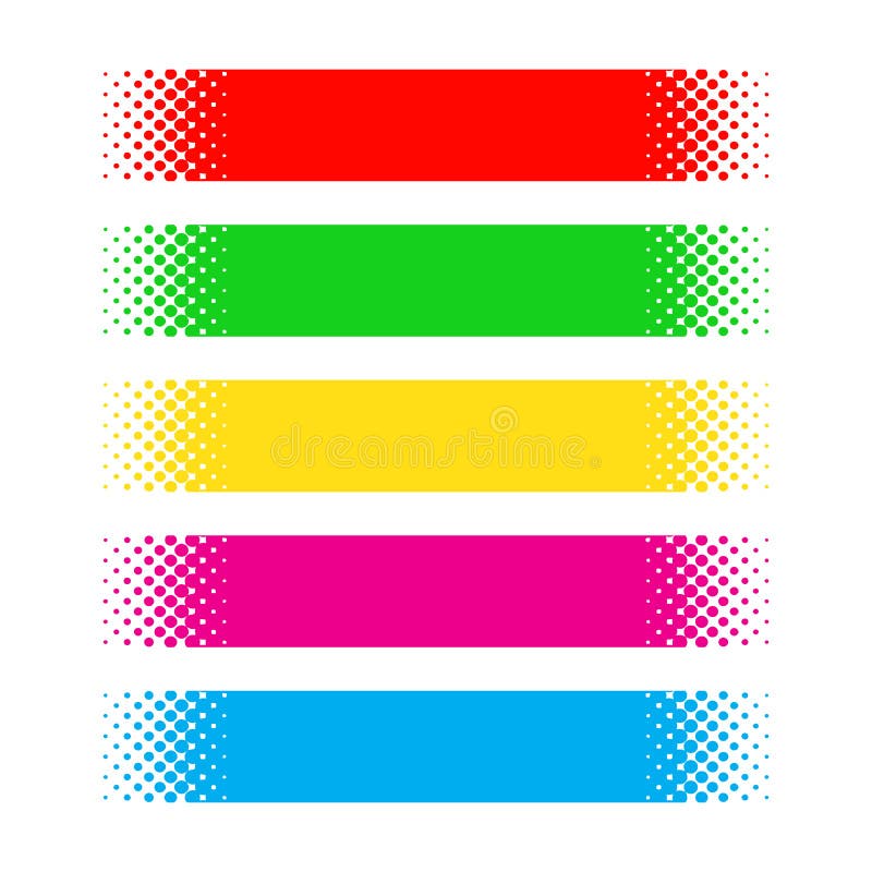 Set of Dotted Banners - Vector Stock Illustration - Illustration of ...
