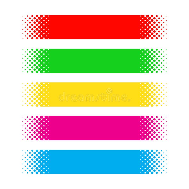 Set of Dotted Banners - Vector Stock Illustration - Illustration of ...