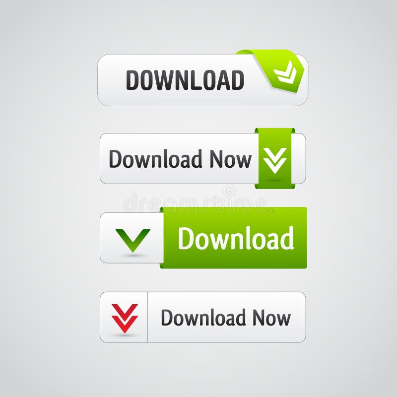 Download buttons and icons stock vector. Illustration of graphic - 57318725
