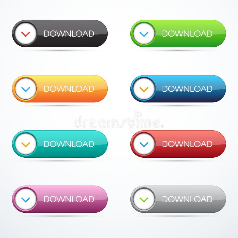 Download button stock vector. Illustration of icon, green - 22964081